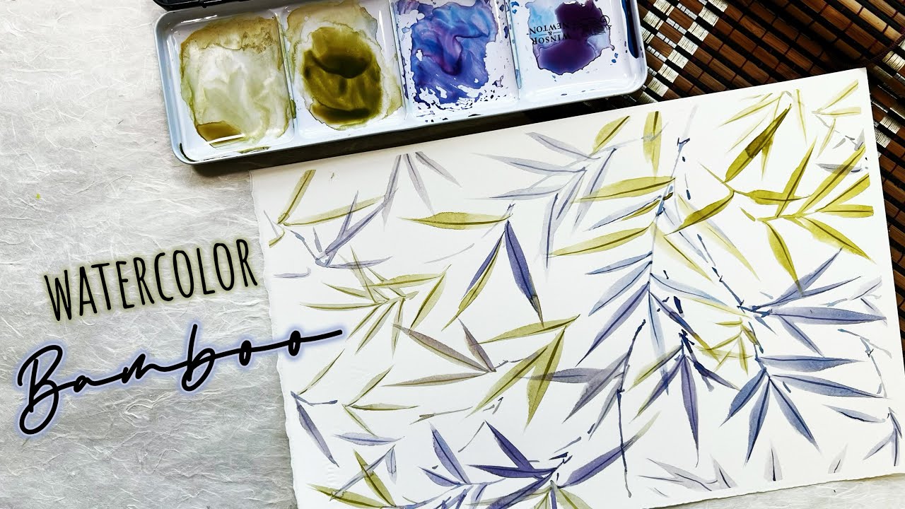Easy Watercolor Bamboo Painting | Step-by-Step for Beginners - YouTube