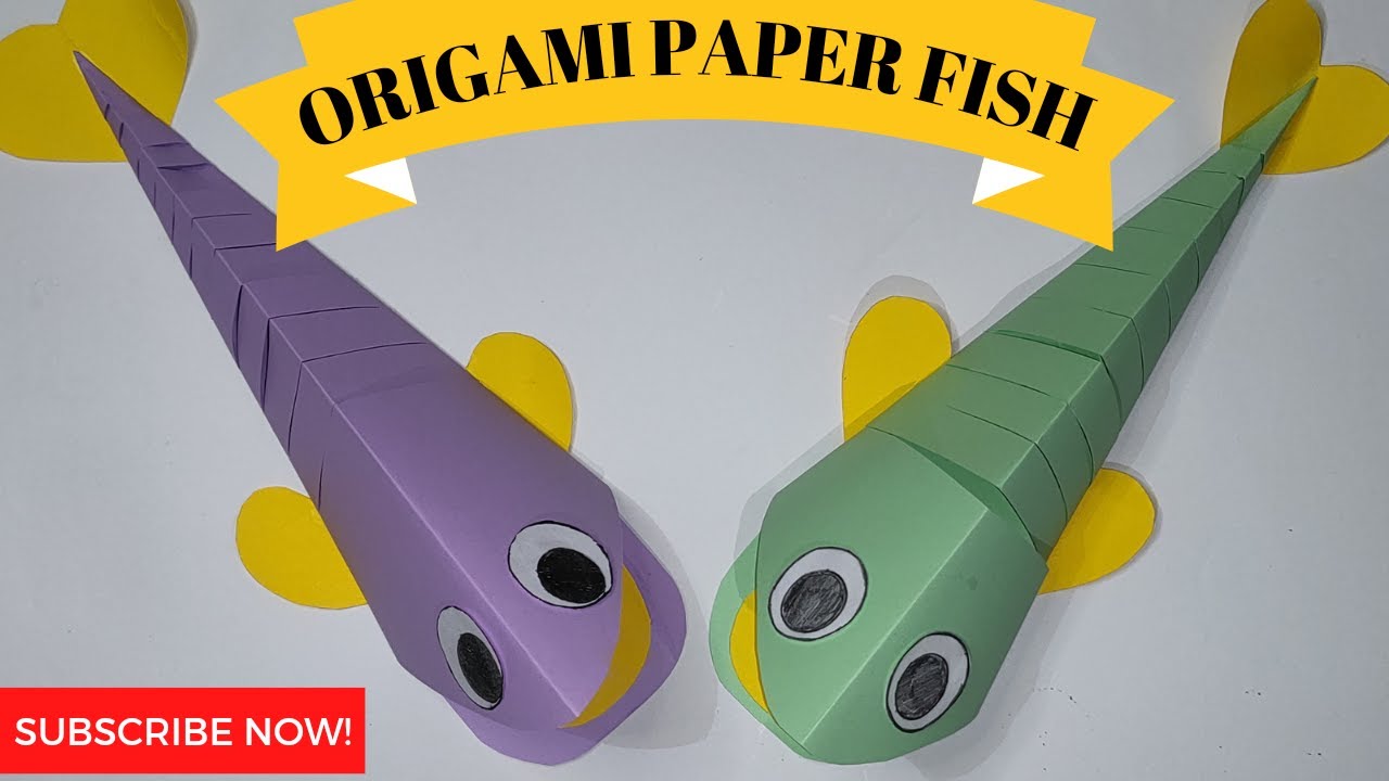 How to make 3D DIY Paper FISH Craft #diycrafts #art #education # ...