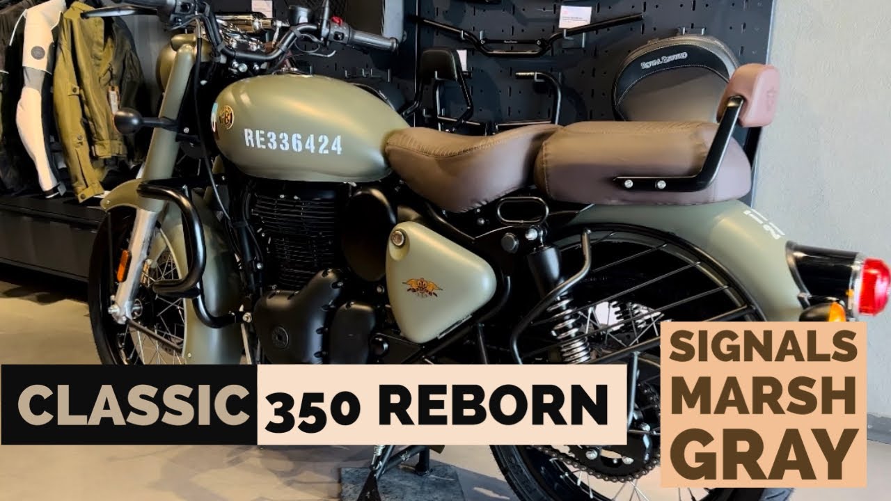 Royal Enfield classic 350 Signals Marsh Gray | Reborn | New BS6 2.O ...