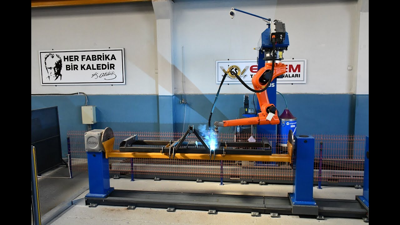Üretim teknolojimizden bir bölüm: Kaynak Robotlarımız... - YouTube