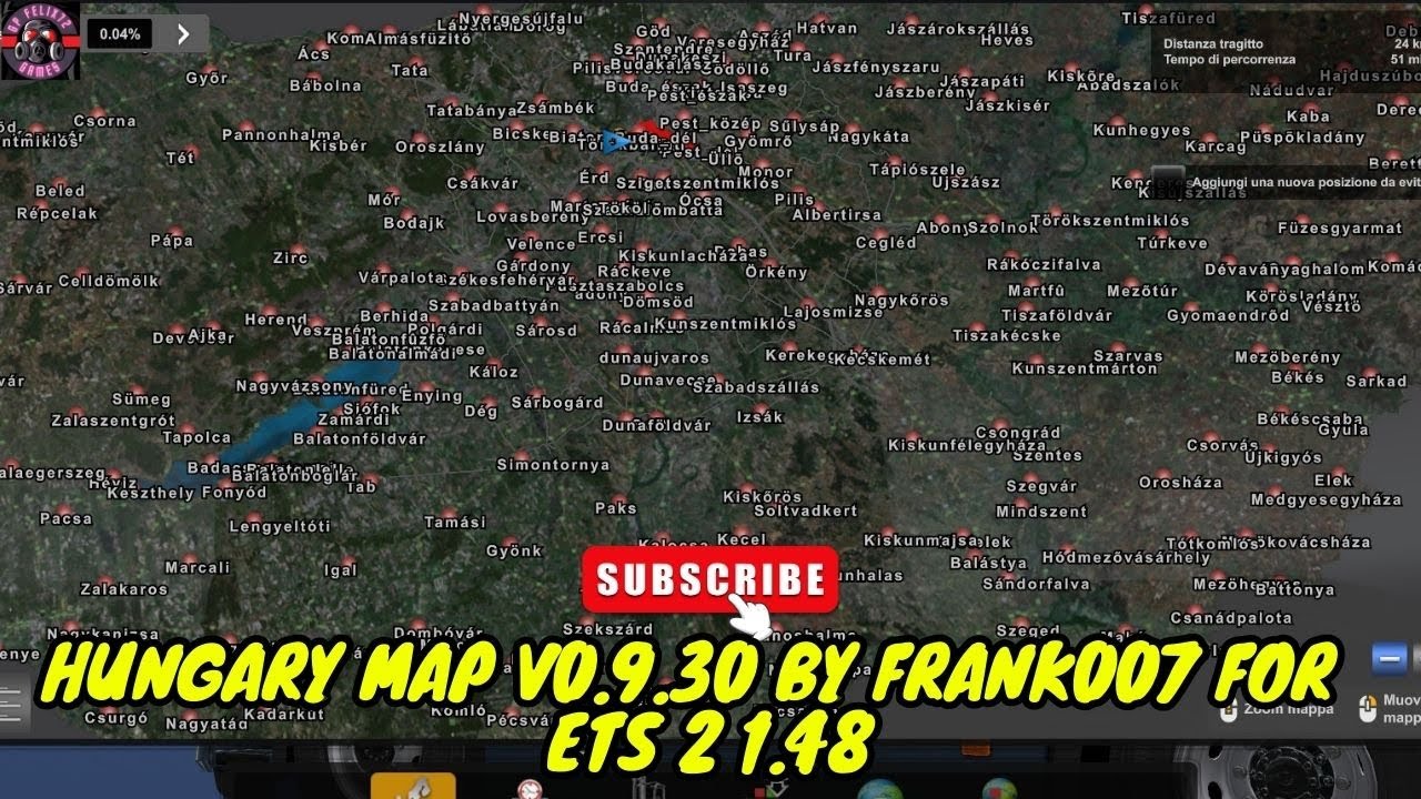 EURO TRUCK SIMULATOR 2 HUNGARY MAP 1.48 - YouTube