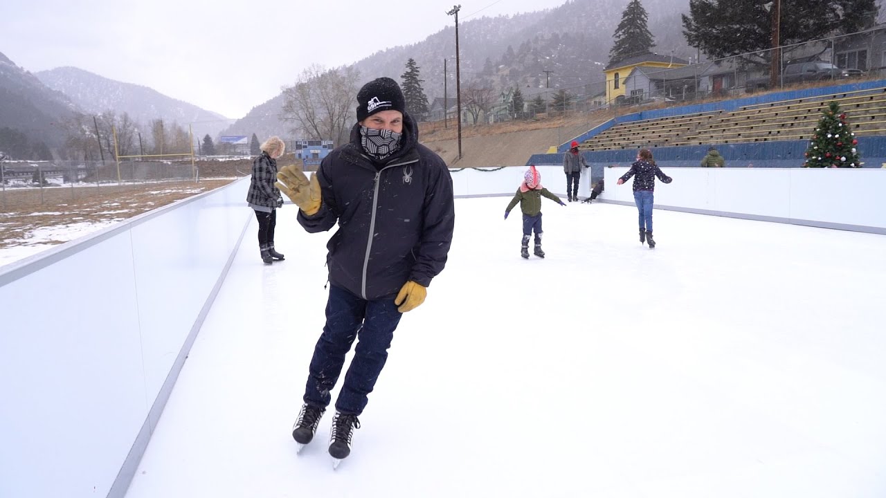 Ice Skating in Idaho Springs | The Frozen Fire Ice Rink at Digger Field ...