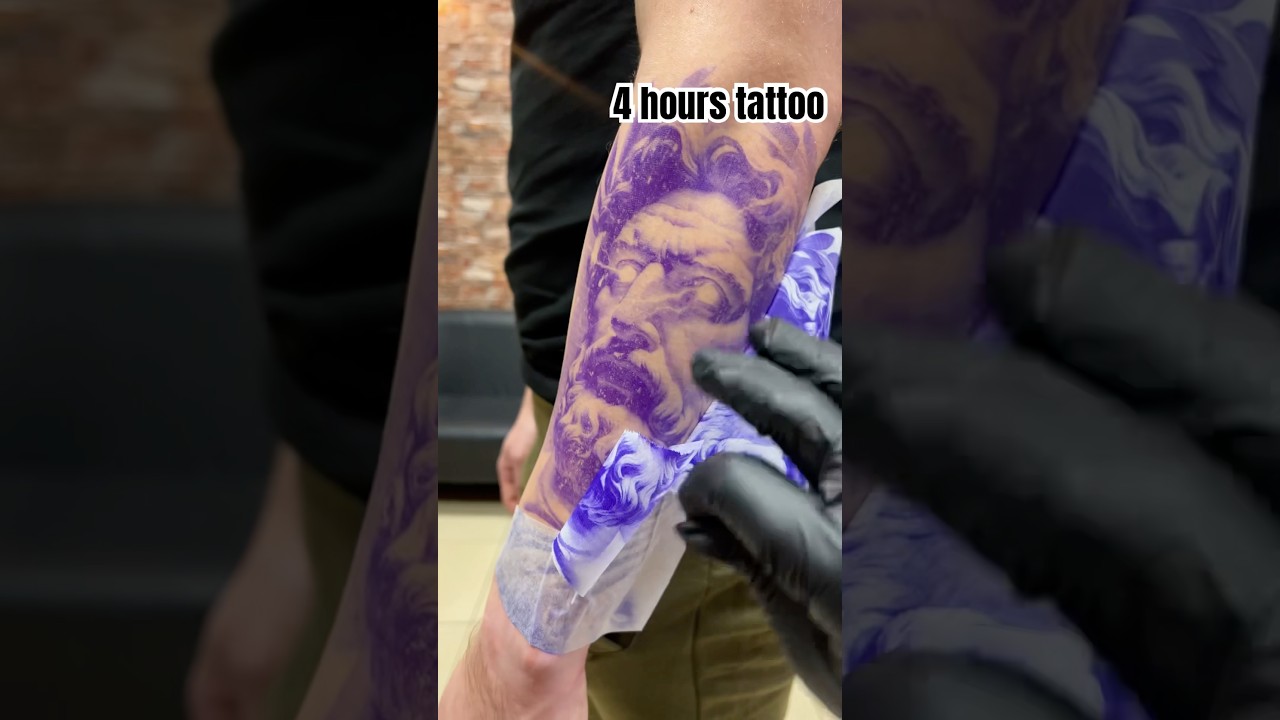 4 hours tattoo . One hit. #tattoo #sleevetattoo #tattooartist # ...