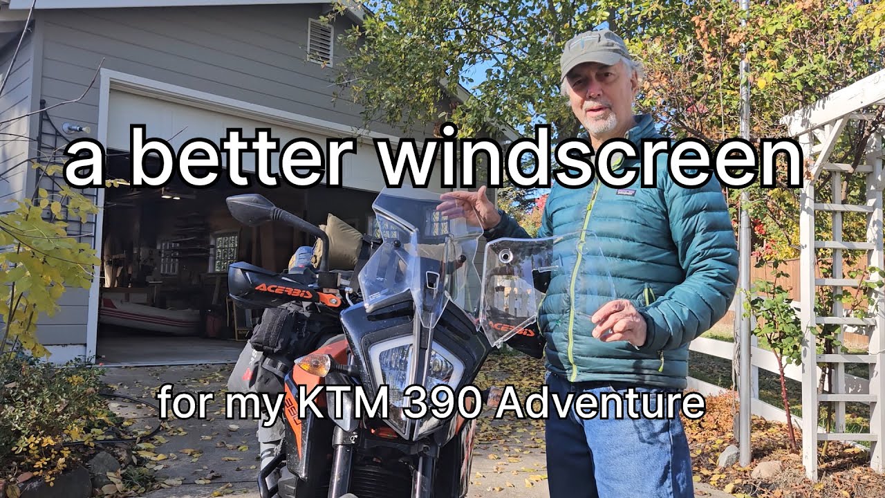 A better wind screen for my KTM 390 Adventure - YouTube