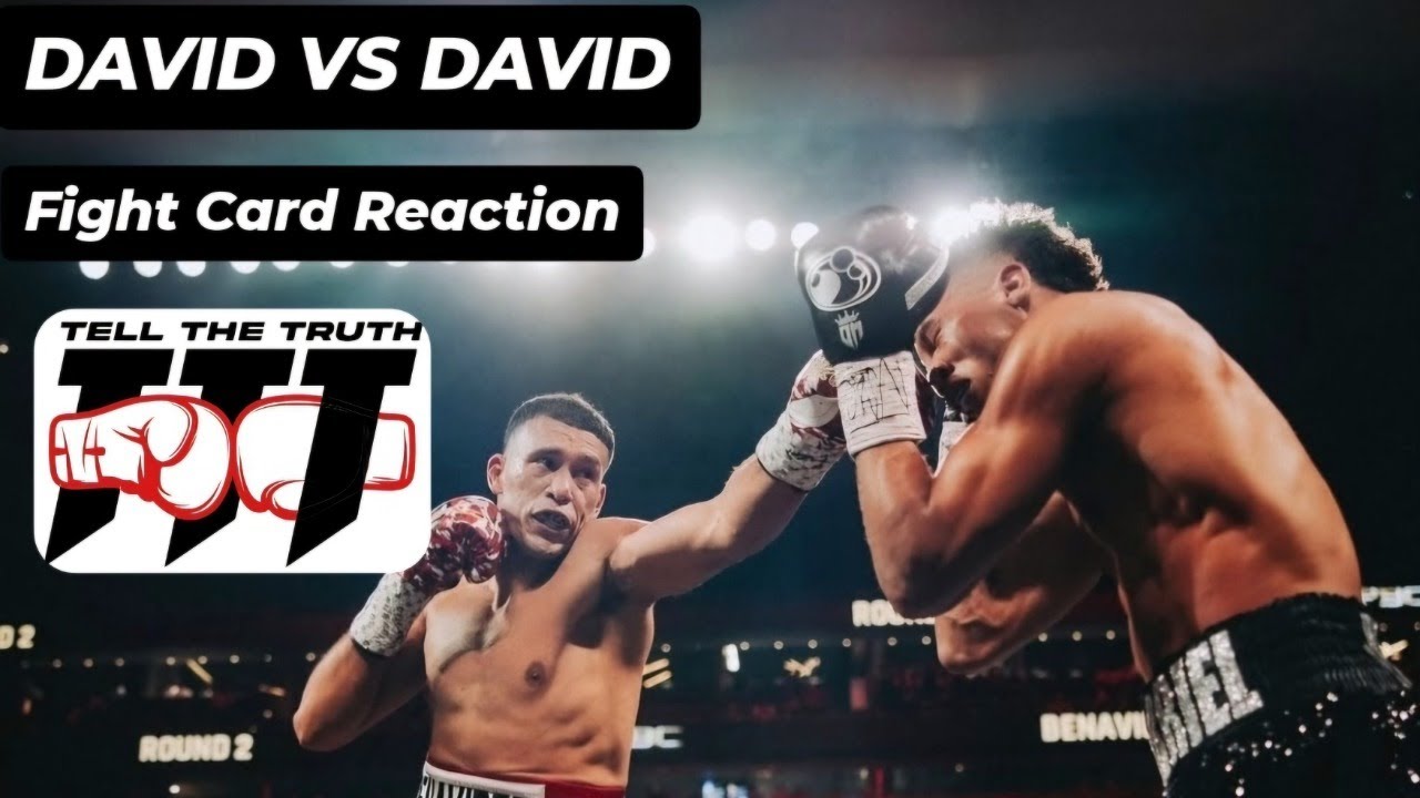 DAVID VS DAVID FIGHT CARD REACTION - YouTube