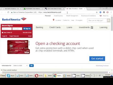 BANK OF AMERICA HOW TO GET STARTED