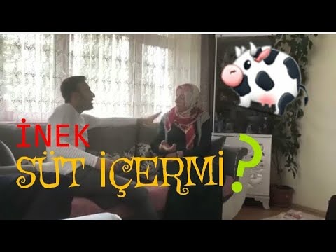 ANNEM DİYOR İNEK SÜT iÇERMİŞ😂