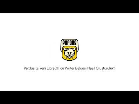 Pardus'ta Yeni LibreOffice Writer Belgesi Nasıl Oluşturulur