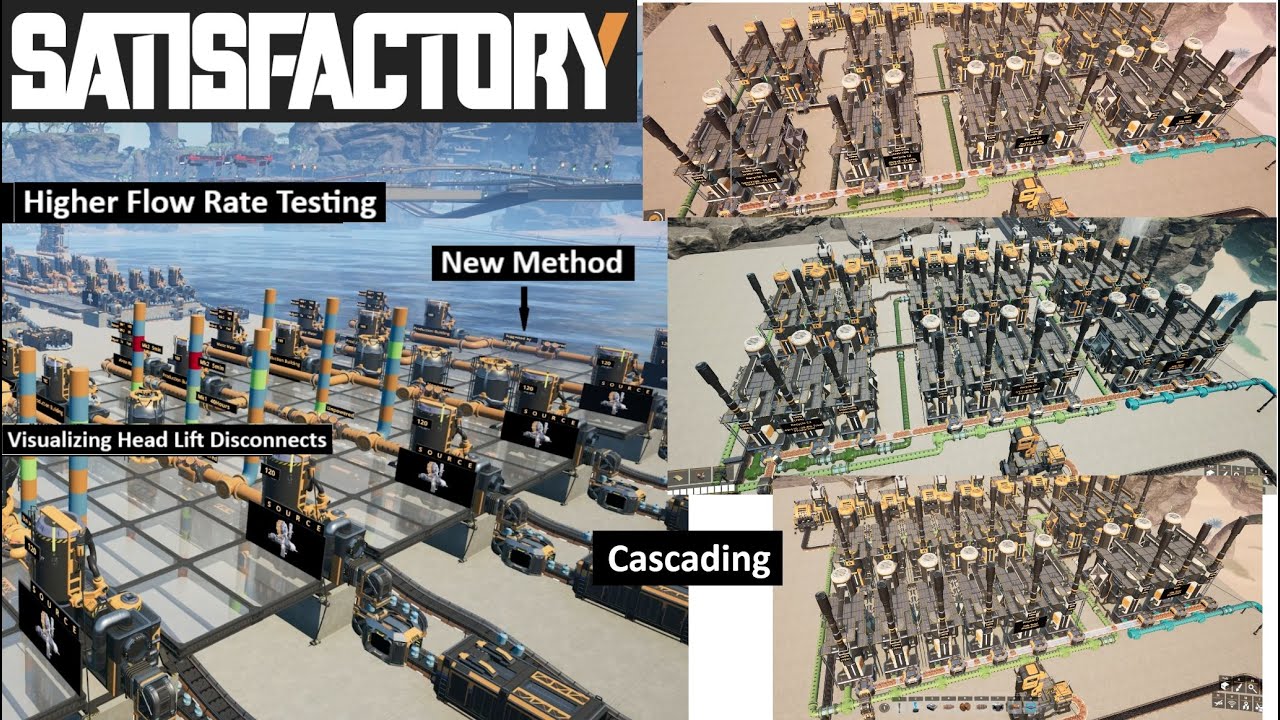 Satisfactory 1.0 - Expanded Liquid Recycling Testing - YouTube