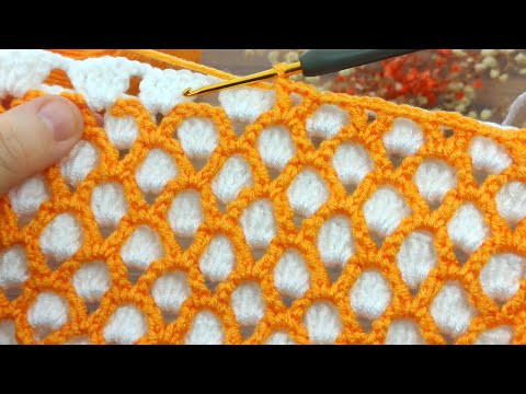⚡PERFECT 💯⚡very easy for beginners, very stylish two-color crochet baby blanket model explanation