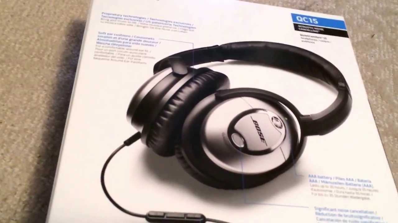2013-2014 Bose QC15 box review - YouTube