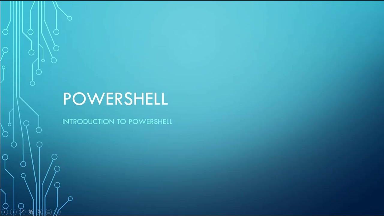 1 Introduction To Powershell Youtube
