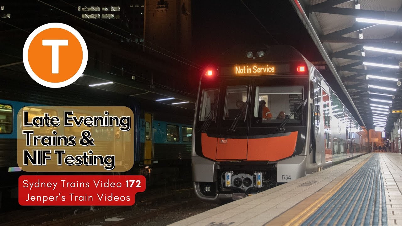 Sydney Trains Video 172 - Late Evening Trains & NIF Testing - YouTube
