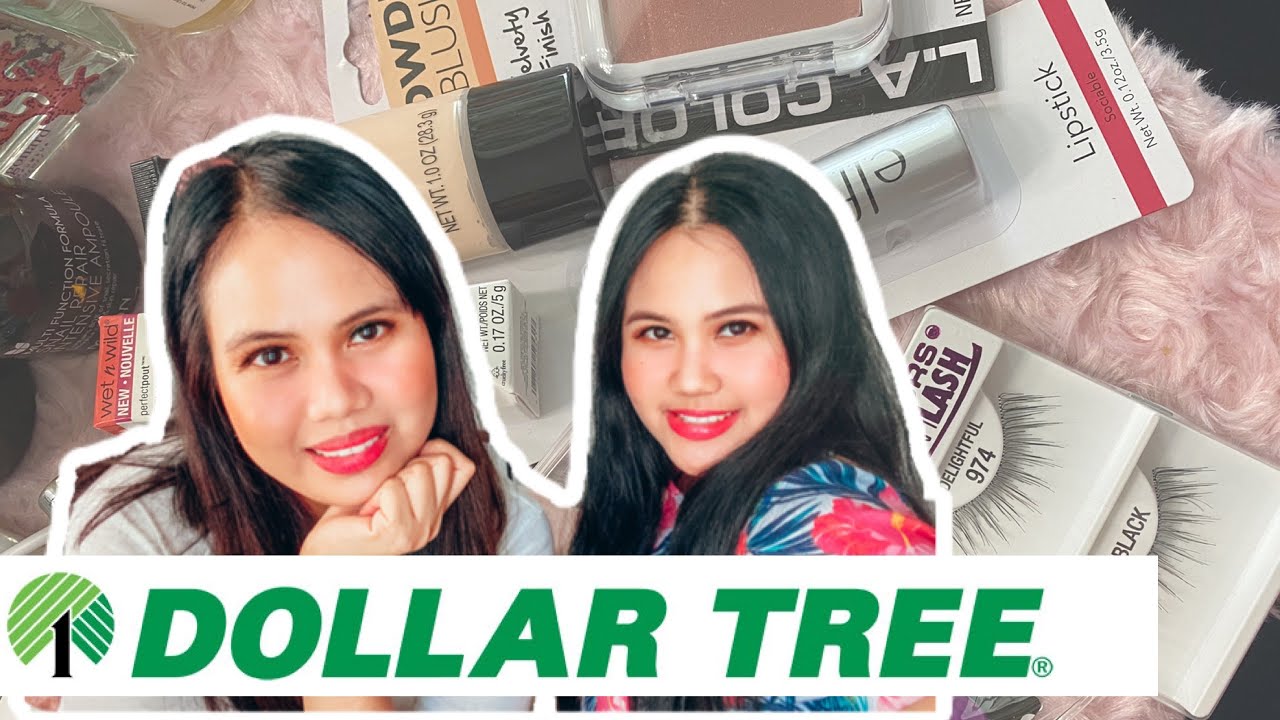 $1 MAKEUP SHOPPING AND TRY ON WITH SIS || DOLLAR TREE MAKEUP ...