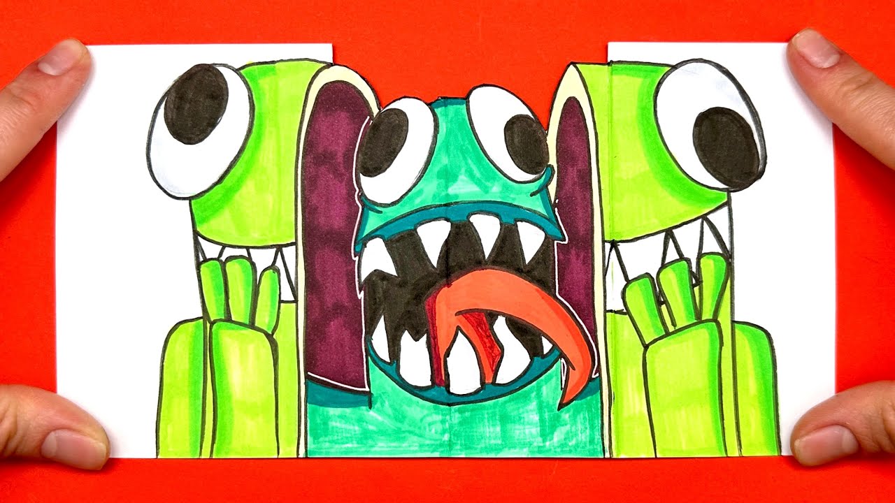 Drawing Transformation with Rainbow Green from Rainbow Friends by ...