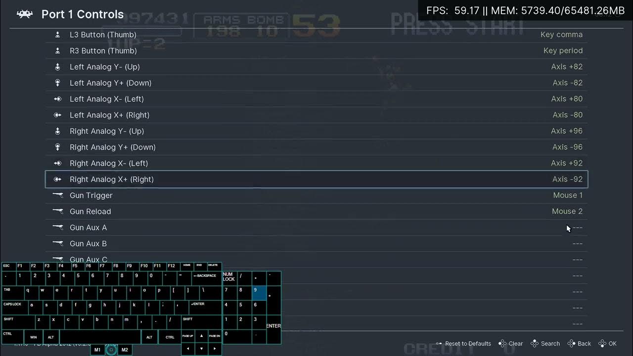 Setting keyboard wasd from main menu for Retrobat and Batocera (PS1, FBNeo,.. Retroarch support ...