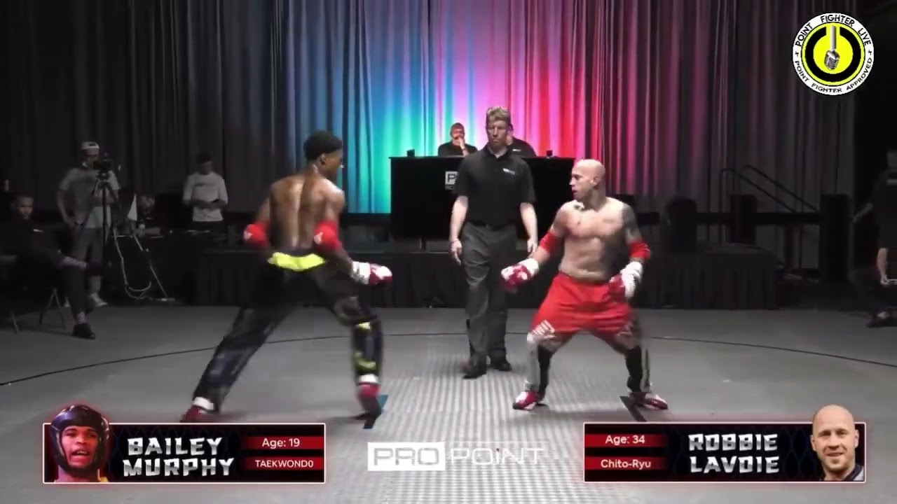 Bailey Murphy vs Robbie Lavoie - Pro Point Fighting - YouTube