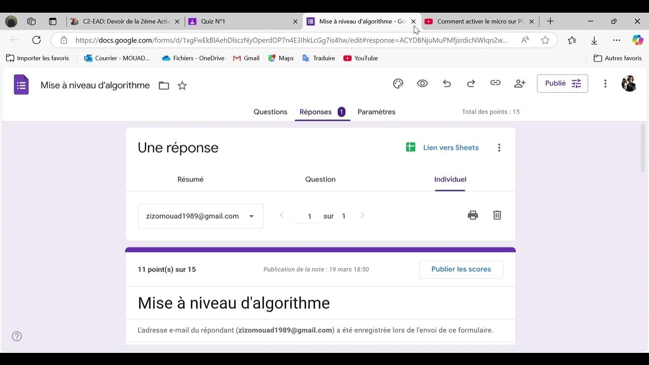 Module 3 Algorithme et Programmation Tronc Commun et 2 pages de plus Personnel – Microsoft Edge ...