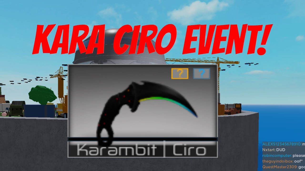 How to get Karambit Ciro! (Counter Blox Trading Event!) - YouTube