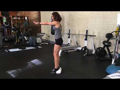 Q67 Squat with towel under heels