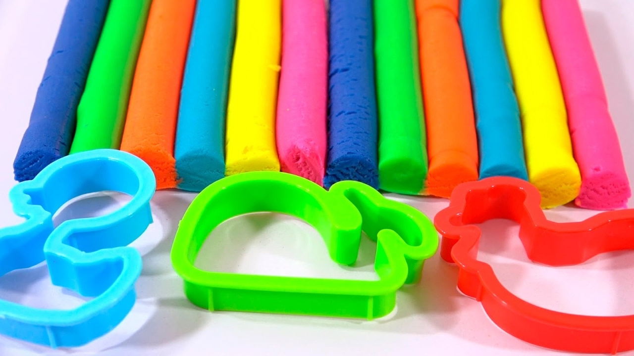 PlayDough For Learning Colors with Animal Molds Creative & Educational ...