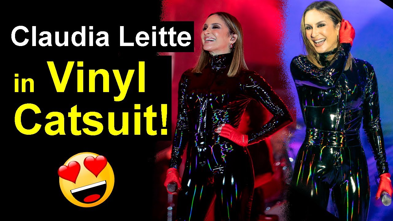Claudia Leitte in Vinyl Catsuit - YouTube