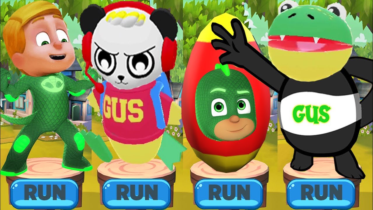 Tag with Ryan - Combo Panda vs Gus vs Pj Masks Gekko - Run Gameplay ...