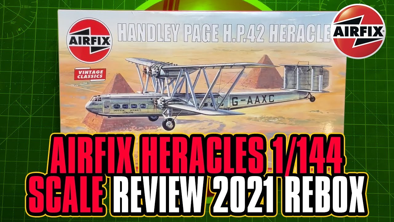 Airfix Handley Page H.P.42 Heracles 1/144 Scale Model Kit Review 2021 ...