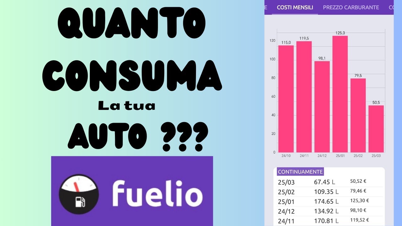 Come monitorare e registrare i consumi della tua Auto? APP FUELIO ...