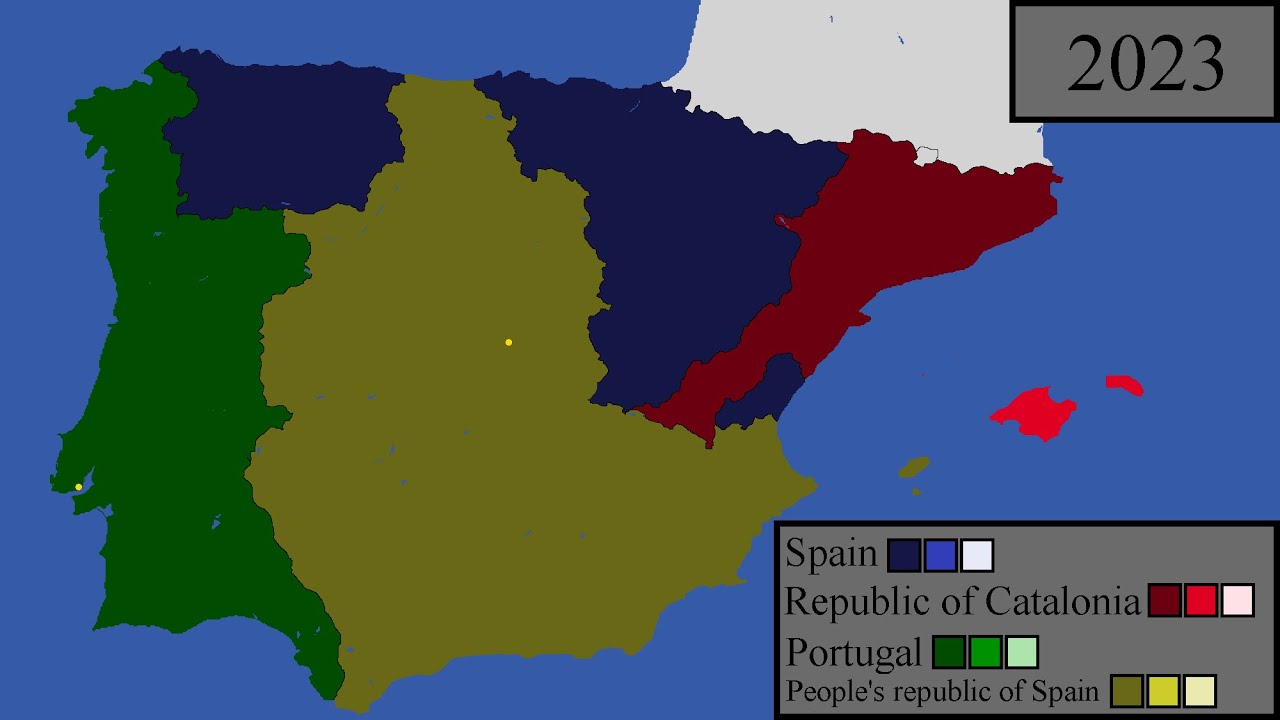 Alternate Second Spanish Civil War || @Worldball_mapping - YouTube