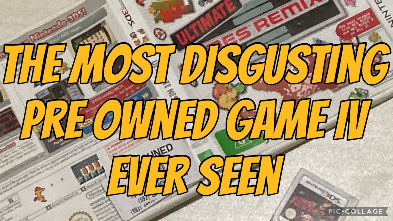 Refurbishing the most disgusting pre-owned game i have ever seen - YouTube