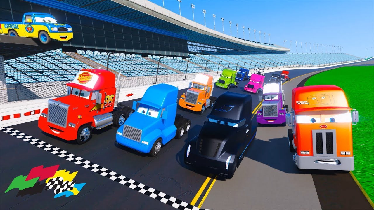 Cars Race Trucks Daytona Truck Gale Beaufort Mack Jerry Semi McQueen ...