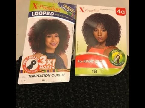 SENSATIONNEL TEMPTATION CURL + OUTRE 4A KINKY LOOP CROCHET BRAIDS DIY ...