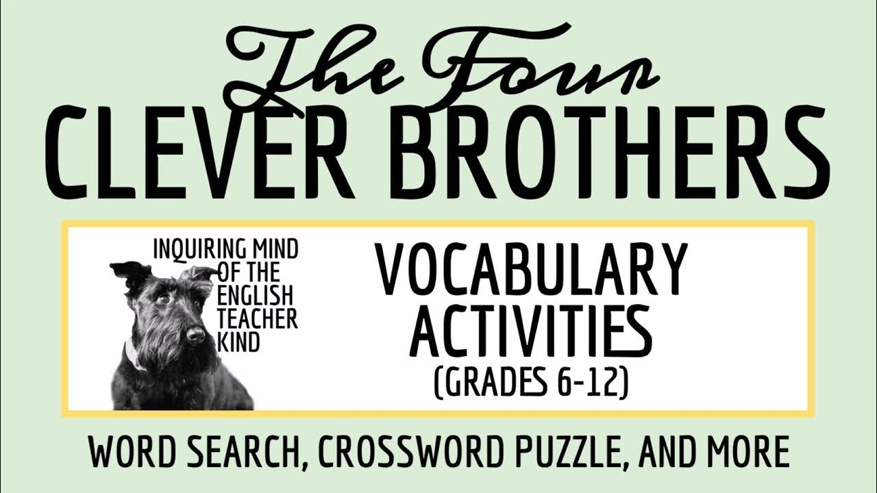 "The Four Clever Brothers" Vocabulary Games for High School (Grimm's ...