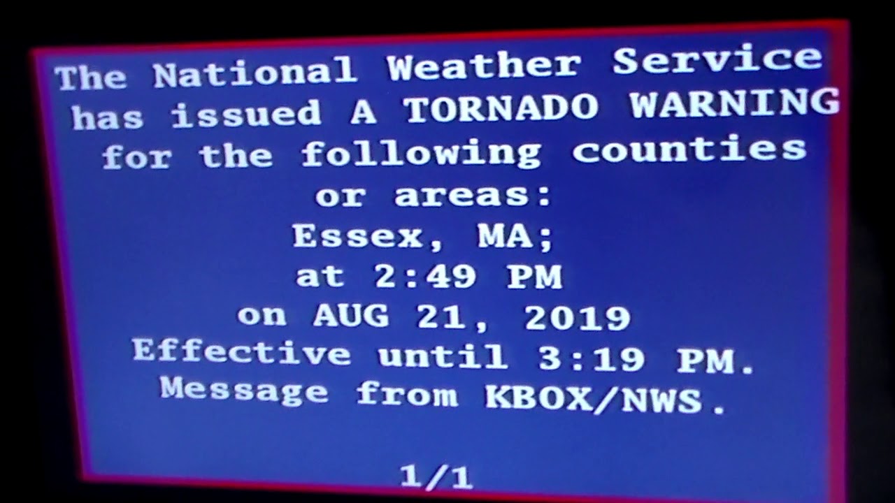 EAS - Tornado Warning 08/21/2019 - YouTube