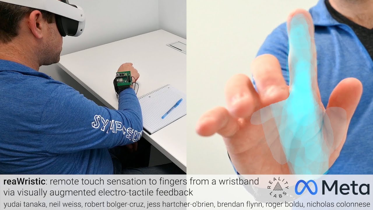 ReaWristic: A Wristband that Provides Remote Touch Sensation to Fingers ...