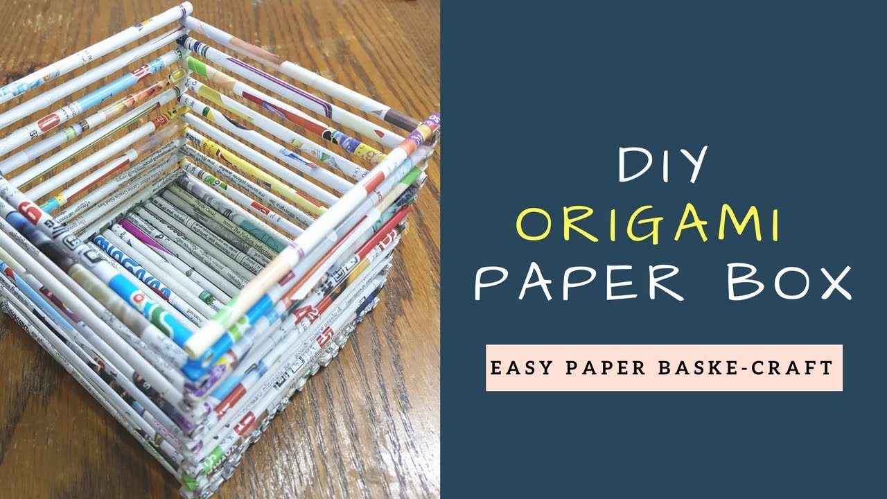 DIY Paper Basket - Diy Paper Basket: How to Make Easy Paper Basket ...