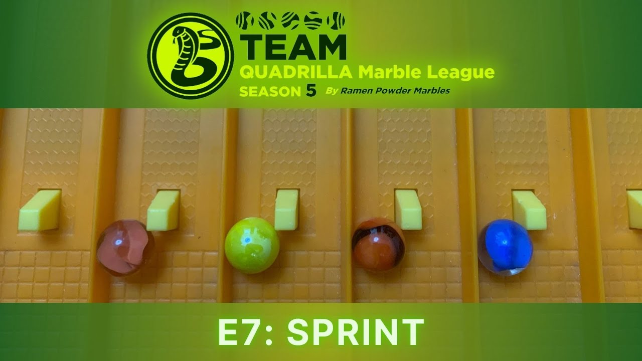 E7: Sprint | Team Quadrilla Marble League S5 - YouTube