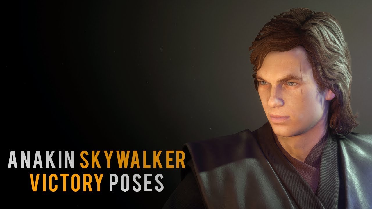 Anakin Skywalker Hero Victory Poses Showcase - Star Wars Battlefront 2 ...
