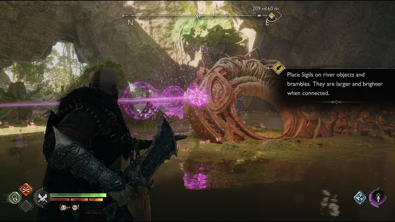 This is how you place sigils on river objects | God of War Ragnarok ...