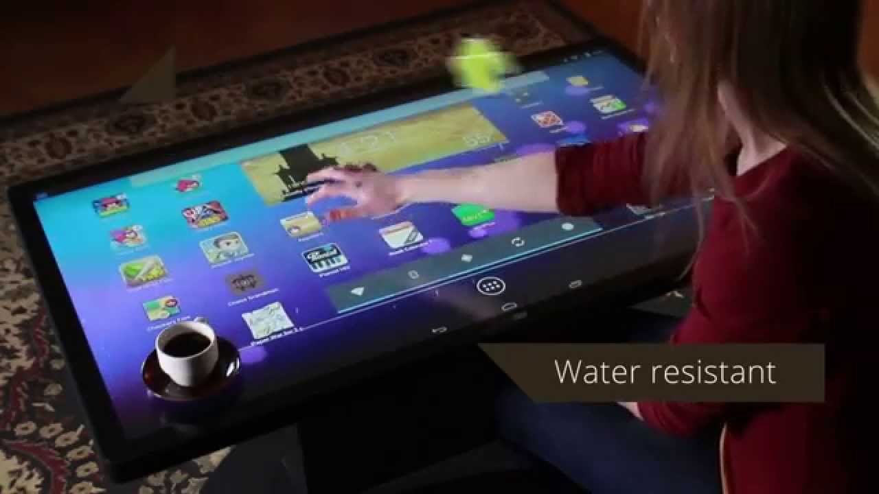 Multitouch Coffee Table with Android - YouTube