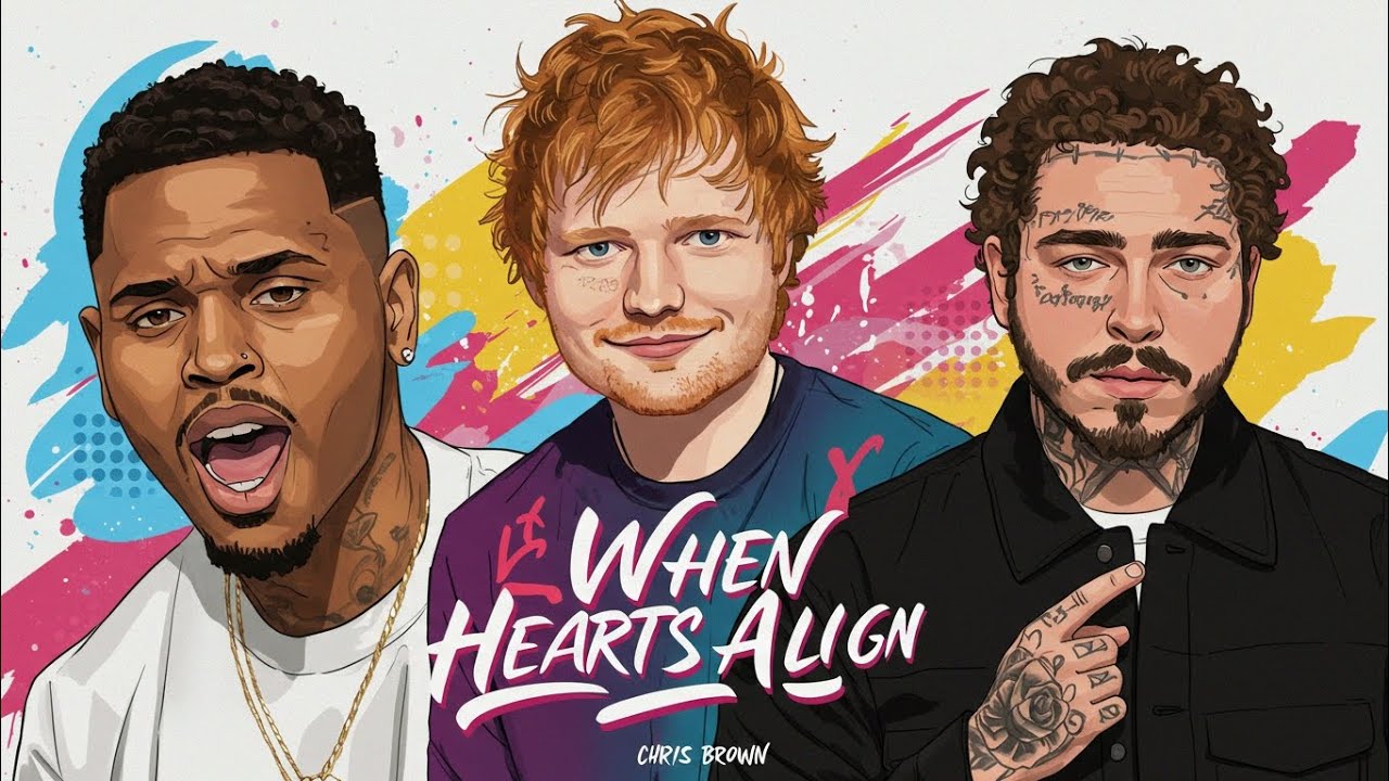 When Hearts Align – Chris Brown, Ed Sheeran & Post Malone (Lyric Video ...