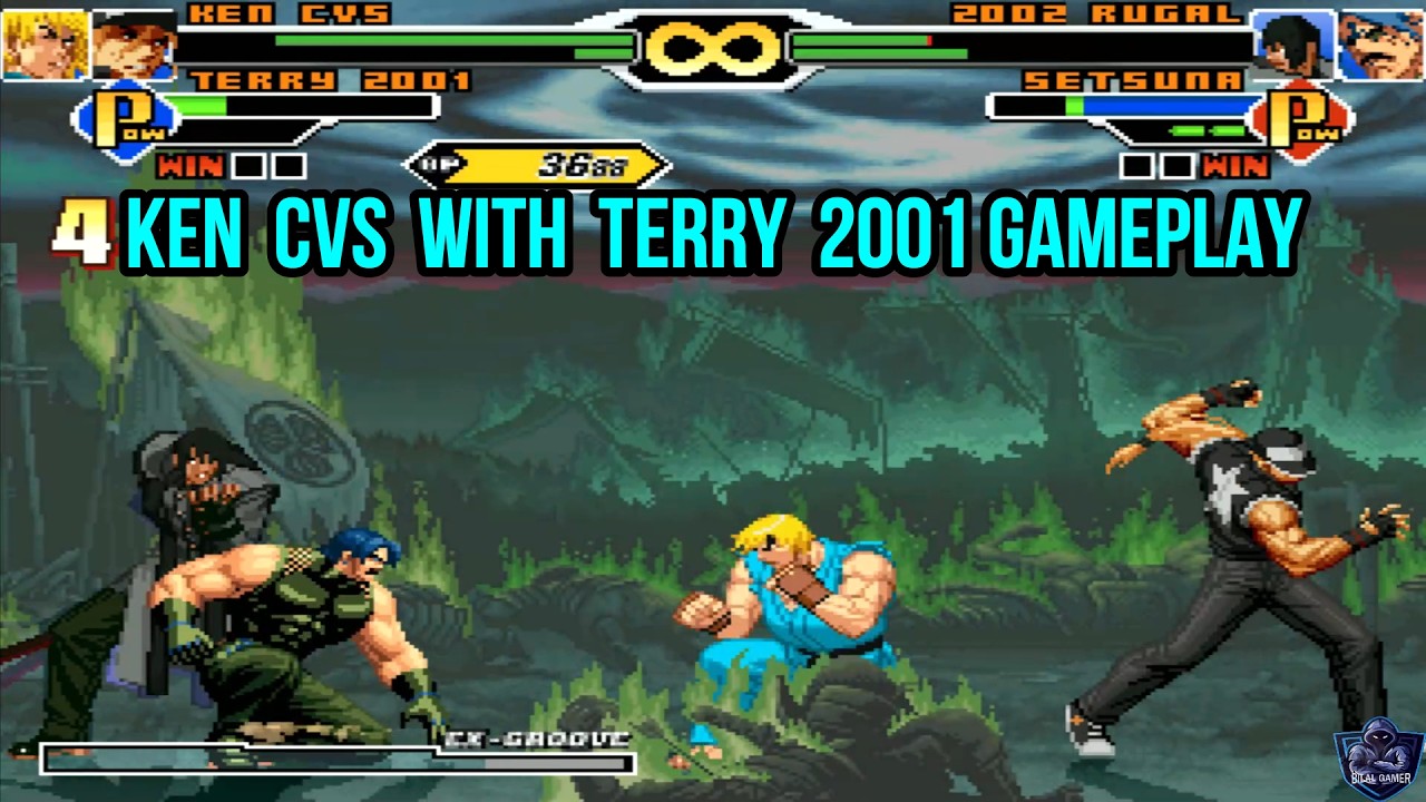 SvC Ultimate Mugen Gameplay - Arcade Teamplay | KEN CVS & TERRY 2001 ...