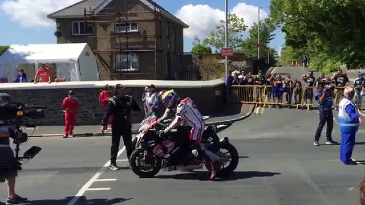 Isle of Man TT 2015 Start Line - YouTube