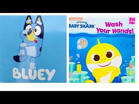 Kids Book Read Aloud: Wash Your Hands with Baby Shark| Bluey Little ...