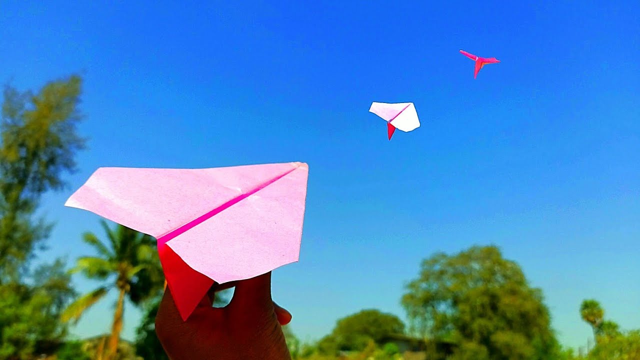 Making Flying Paper Plane 🔥 (Great Fly) ll Flies so far Paper Plane ...