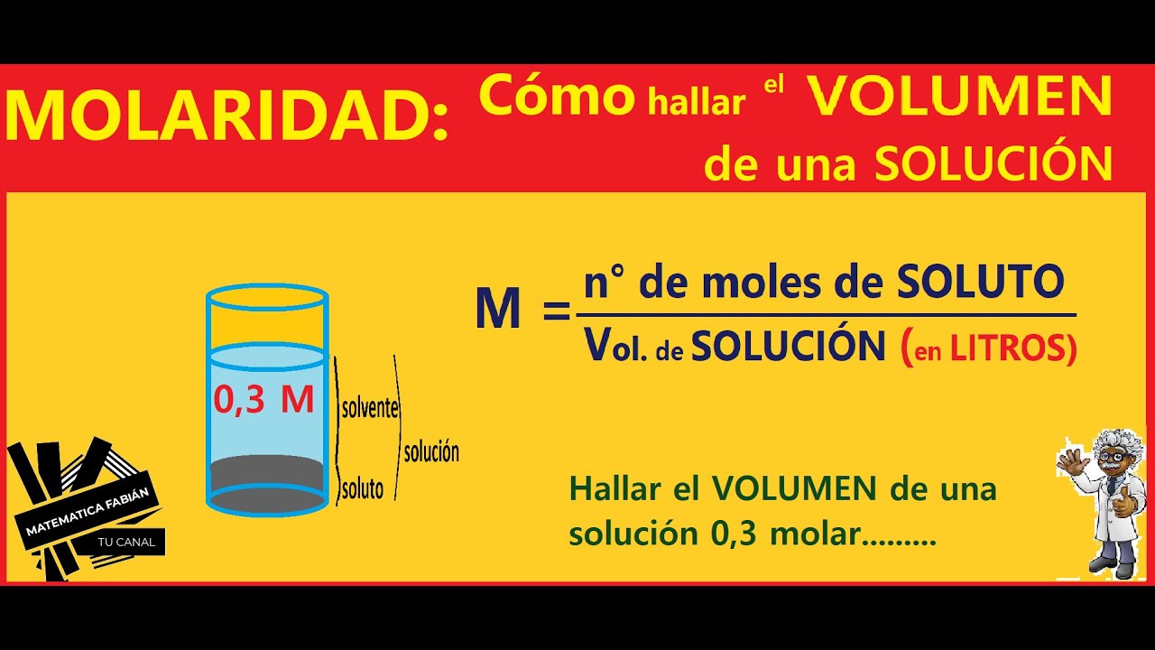 C mo Calcular El VOLUMEN De Una SOLUCI N A Partir De La MOLARIDAD paso C mo Calcular El VOLUMEN De Una SOLUCI N A Partir De La MOLARIDAD paso