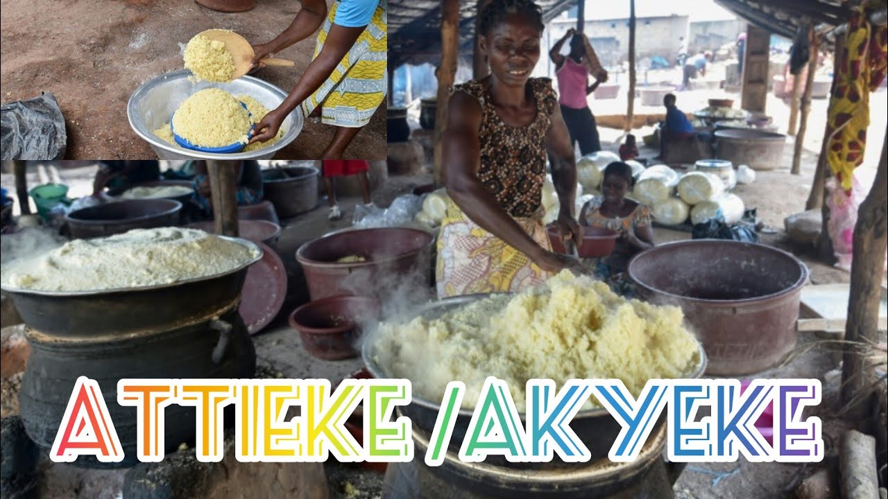 Making lvory Coast And Ghana's most popular local Dish Attieke/ acheke ...