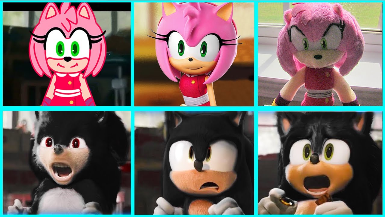 Sonic The Hedgehog Movie AMY SONIC BOOM vs DARK SONIC Uh Meow All ...