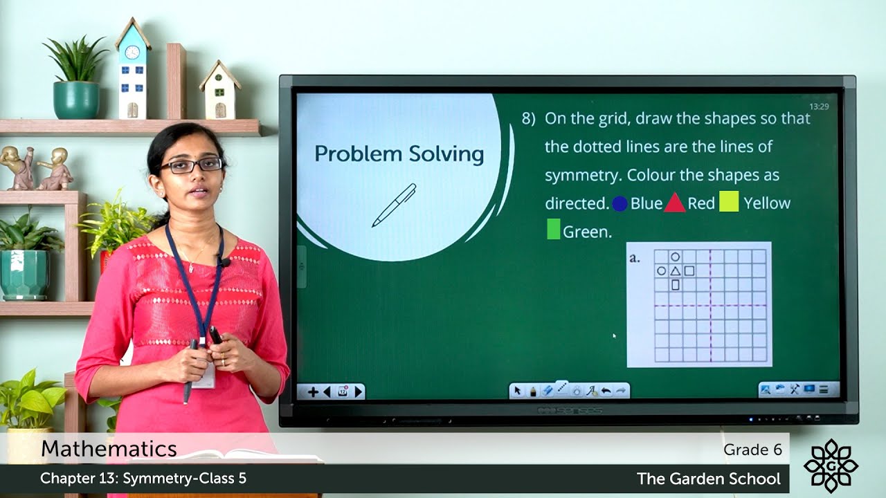 Grade 6 Mathematics Chapter 13 Class 5 Symmetry Revision Time 2 - YouTube